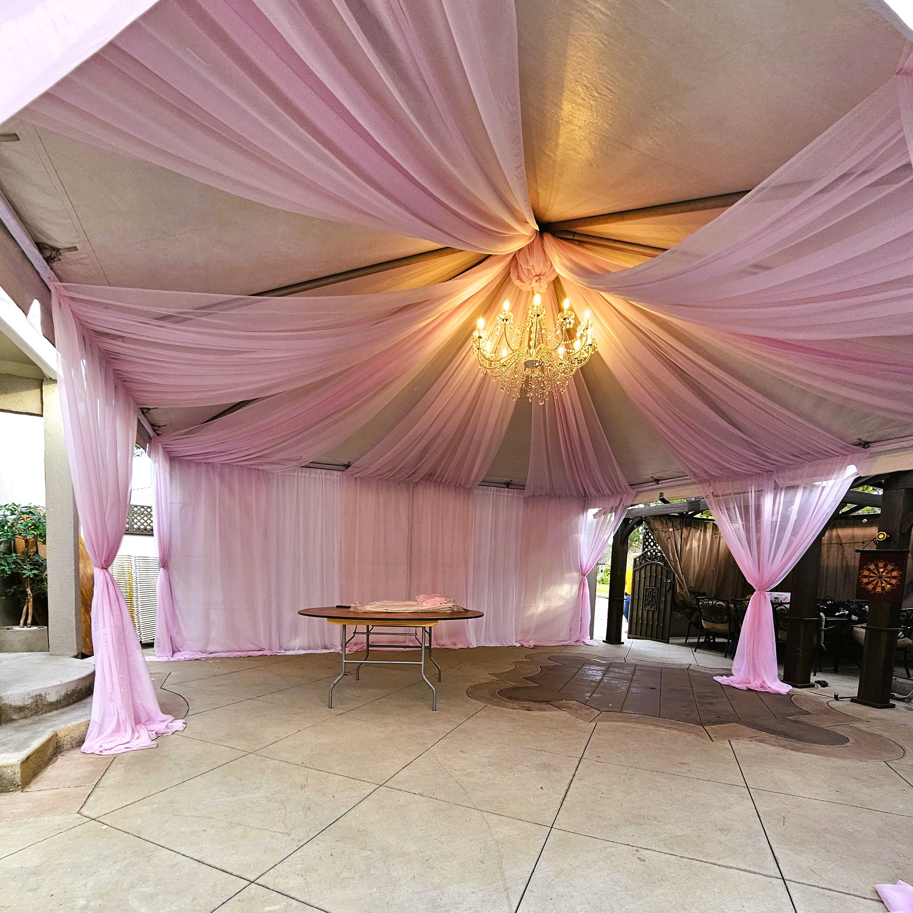 Canopy Draping with Top - Cosmos Event Rentals