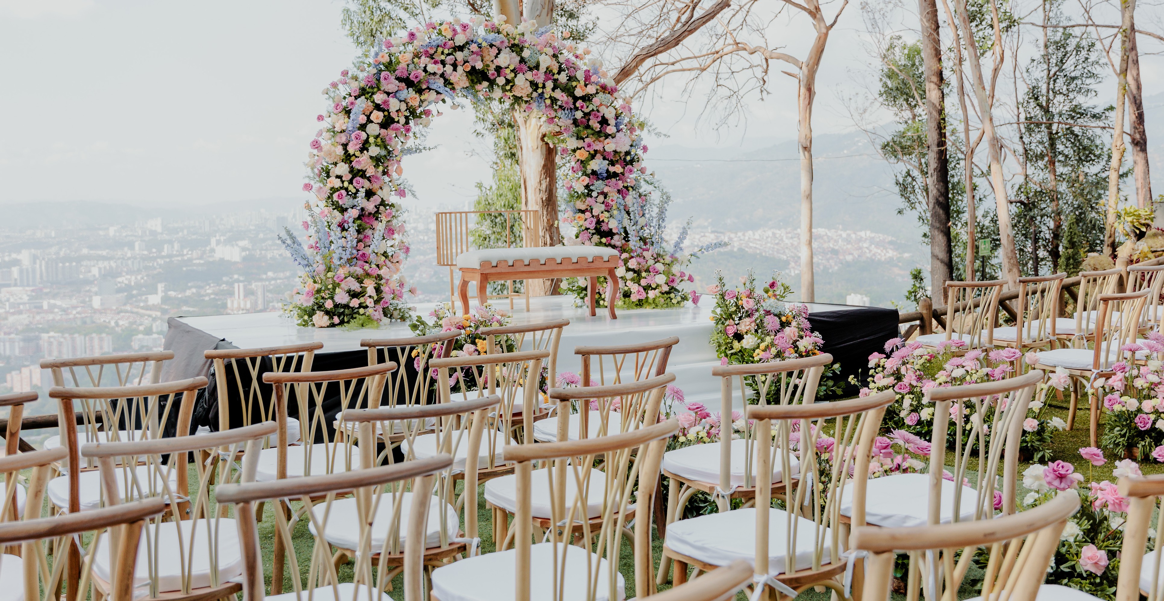 Natural Wood Willow Chair - Cosmos Event Rentals